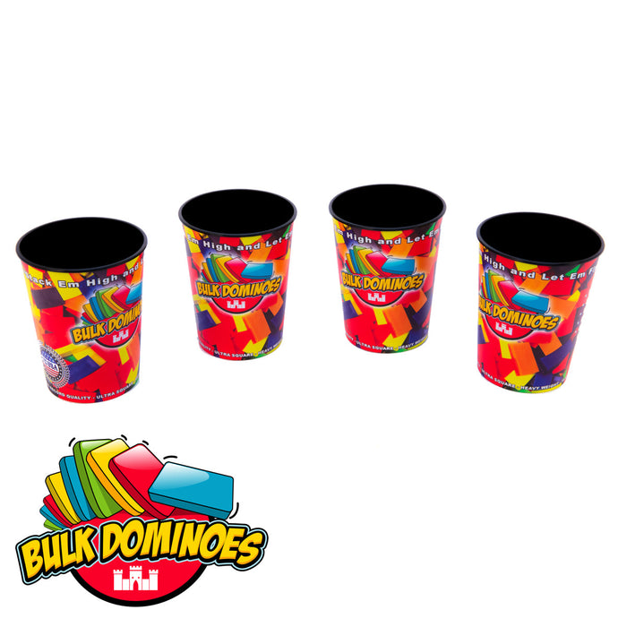 Bulk Domino Cups – 4 Pack Reusable Toppling Cups | Made in USA – atwoodtoys