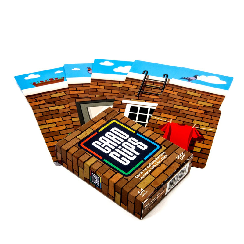 Brick City Building Cards | 54-Card Deck | Atwood Toys – atwoodtoys